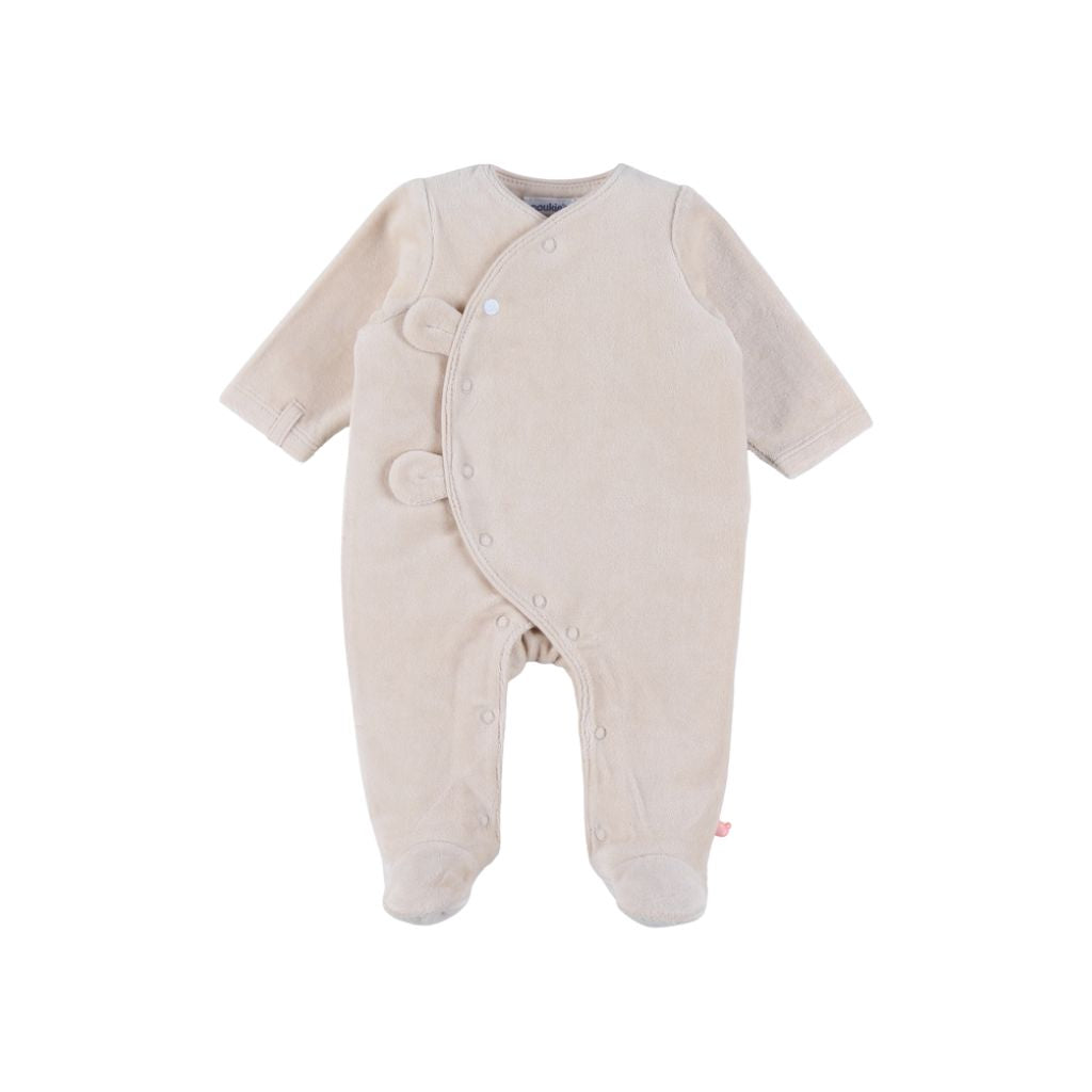 Noukie's Pyjama Fluweel Beige | Dreambaby
